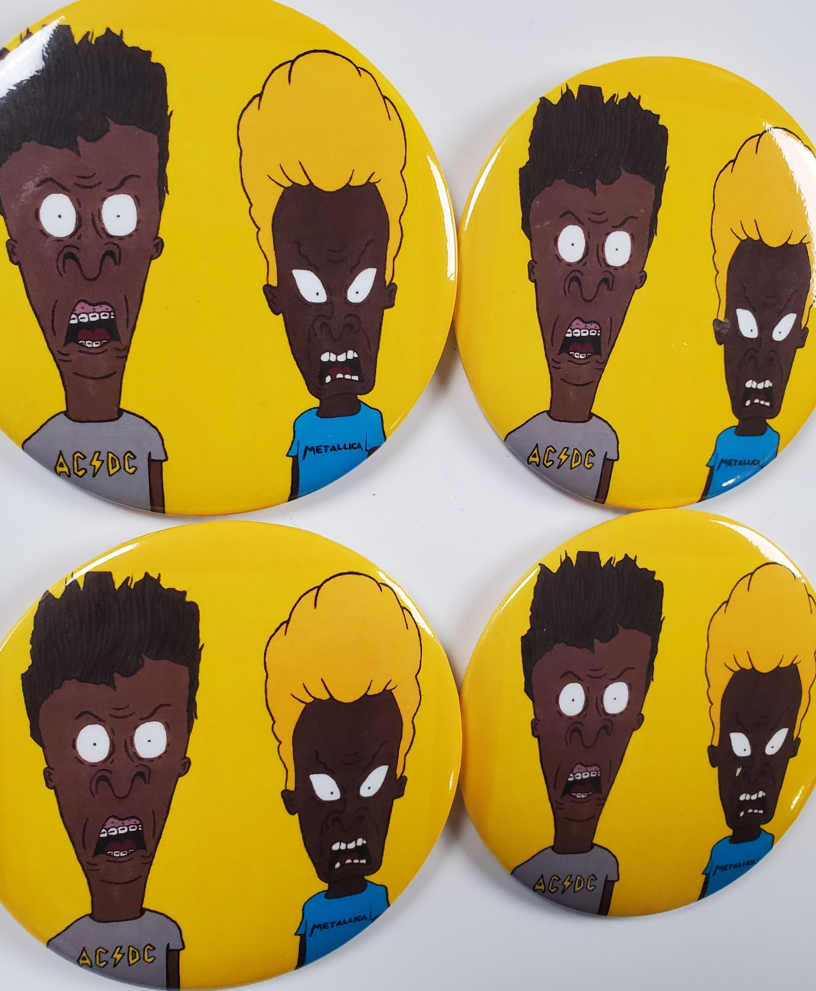 UHHHH - FOBP - Beavis & Butthead 3" buttons - Custom Pop Art Buttons f – Vakseen Art